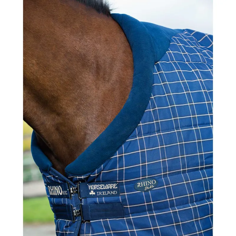 Rhino Original Medium Standard Neck Stable Rug 200g - Navy/Cream