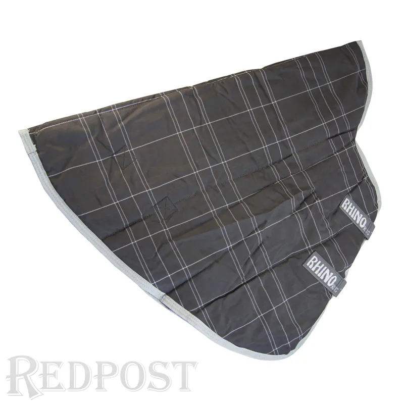Rhino Original 150g Stable Neck Hood - Charcoal/Grey/White/Grey