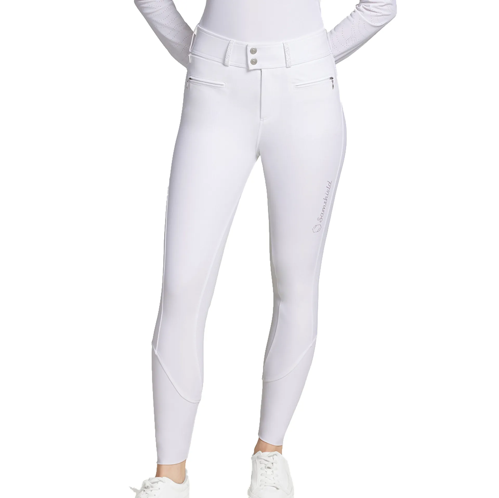 Samshield Claranova Full Grip Ladies Competition Breeches - White