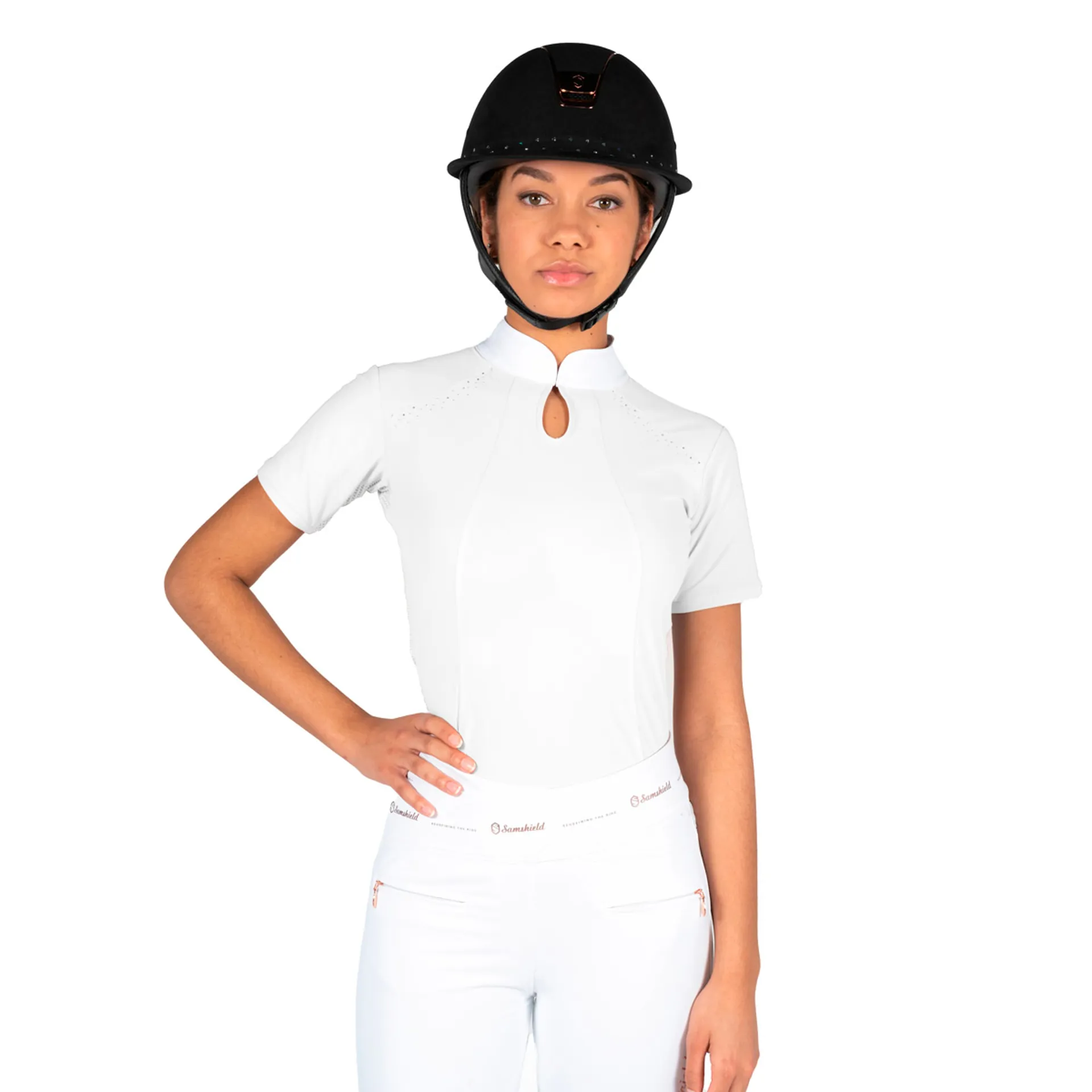 Samshield Elvira Short Sleeve Ladies Competition Shirt - White
