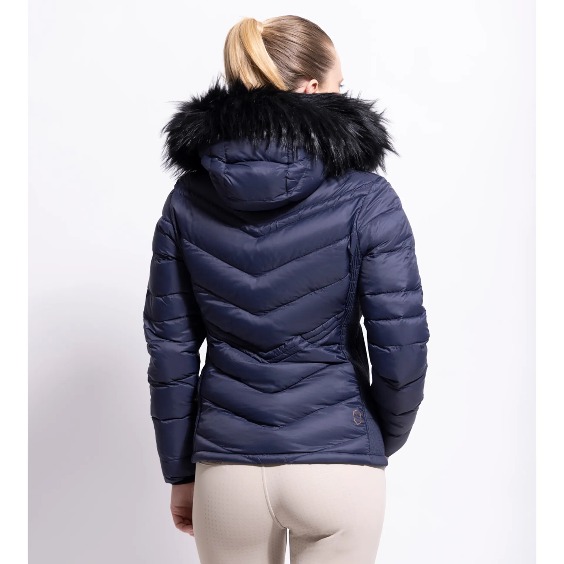 Samshield Courchevel Ladies Down Jacket - Navy/Rose Gold