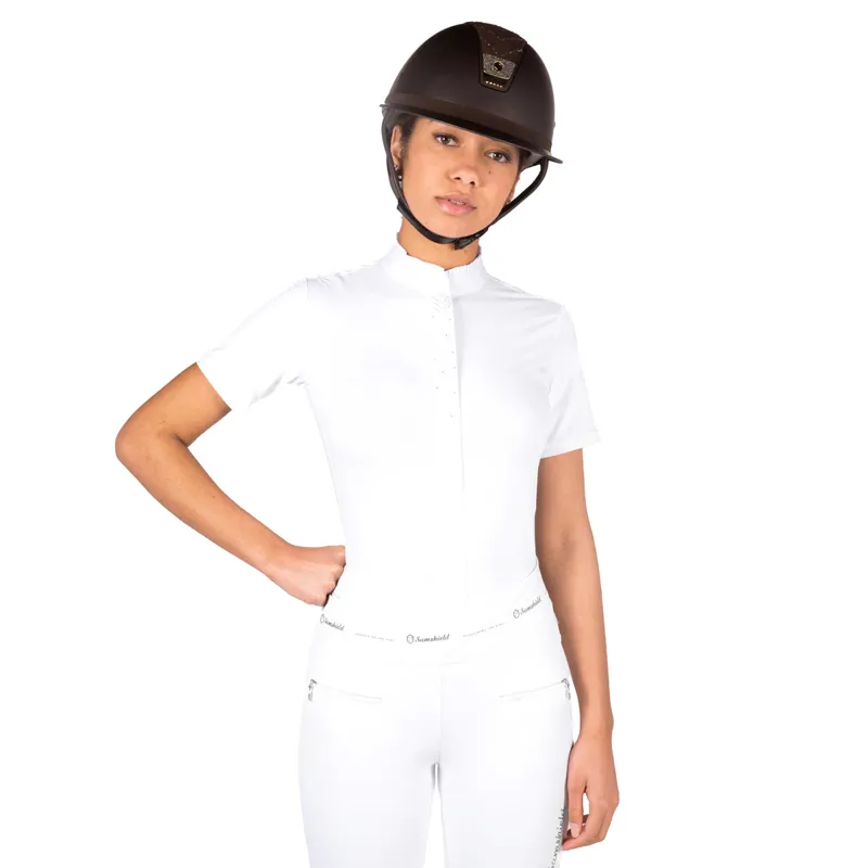Samshield Juliette Ladies Competition Shirt - White/Holographic