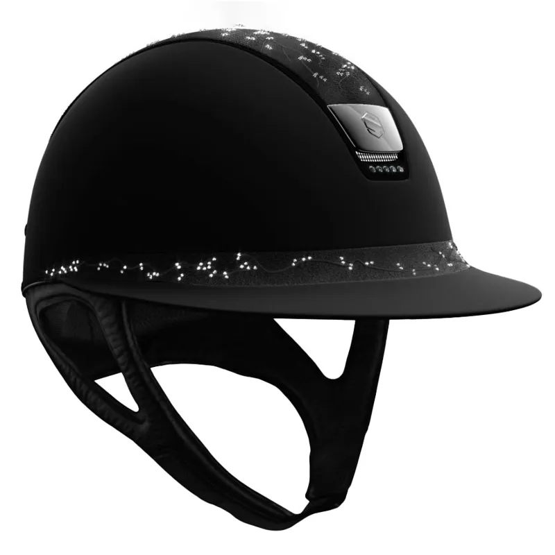 Samshield Miss Shield Shadowmatt Crystal Leaf 5 Crystal Hat Black