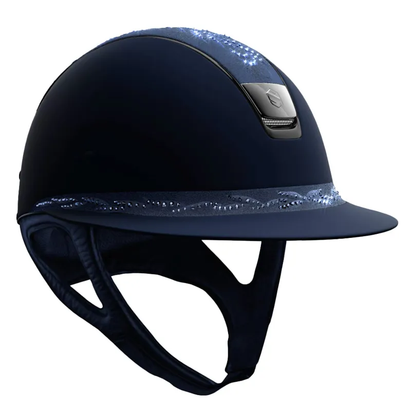 Samshield Miss Shield Shadowmatt Flower Swarovski Dressage Hat