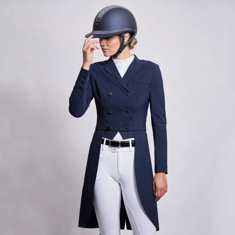 Samshield Frac Flame Ladies Dressage Tails - Navy