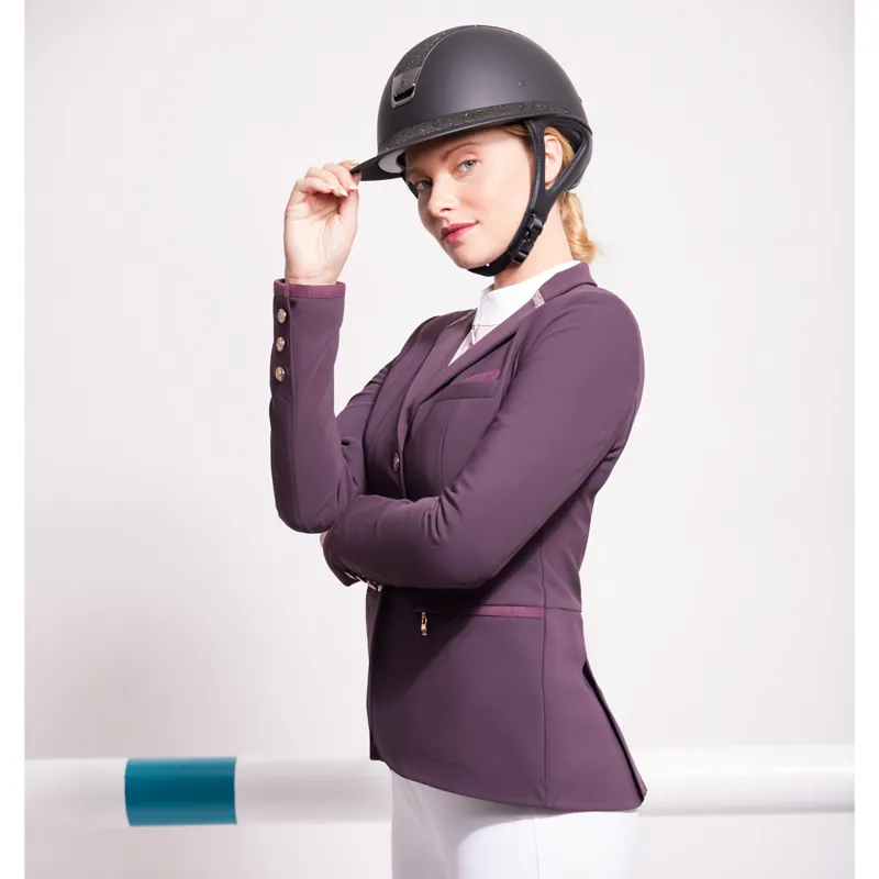 Samshield Victorine Crystal Rose Gold Competition Jacket Aubergin
