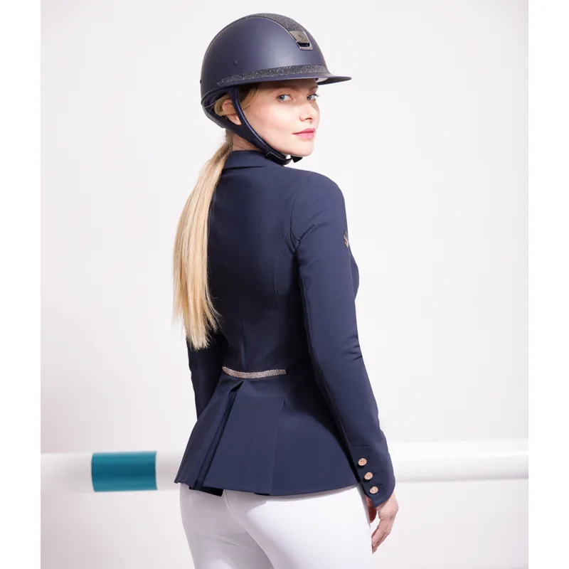 Samshield Victorine Crystal Rose Gold Competition Jacket - Navy