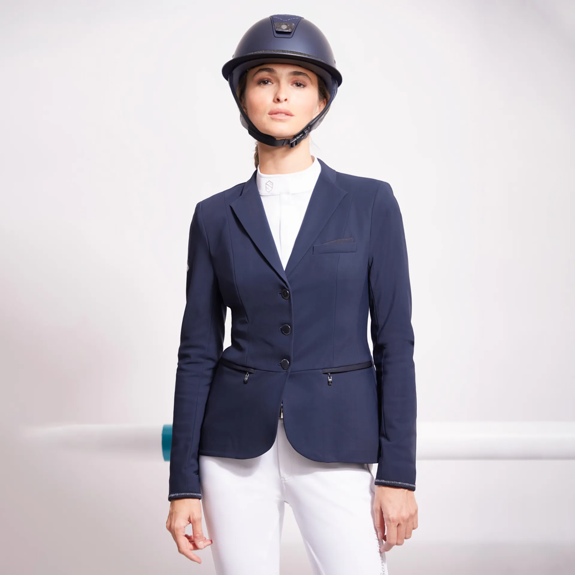 Samshield Victorine Satin Ladies Competition Jacket - Navy