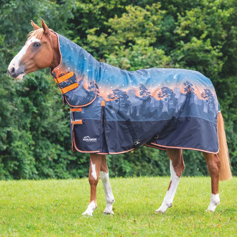 Shires Highlander Original 200g Combo Neck Turnout Rug Winter Sun