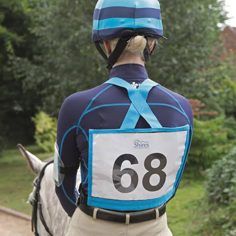 Shires Cross Country Bib Number - Blue
