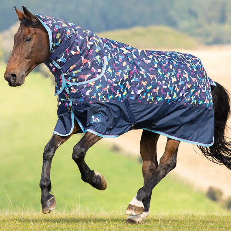 Shires Tempest Original 200g Combo Turnout Rug - Dog Print