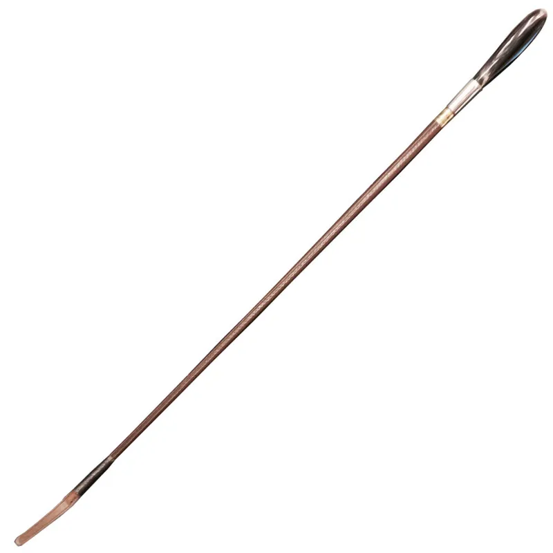 Spartan Buffalo Leather Show Cane - Brown
