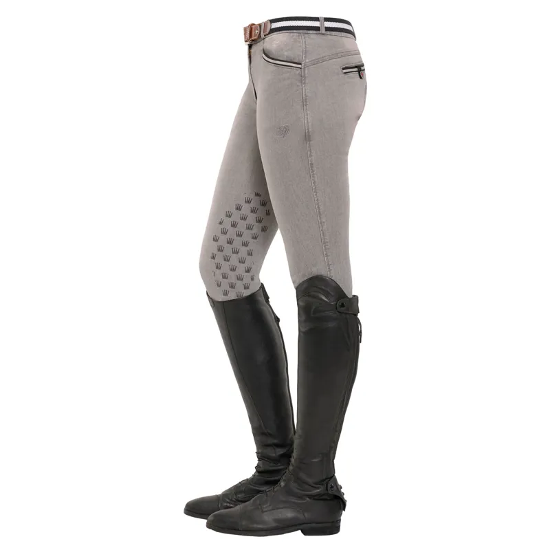 Spooks Lucy Jean Knee Grip Ladies Breeches - Grey