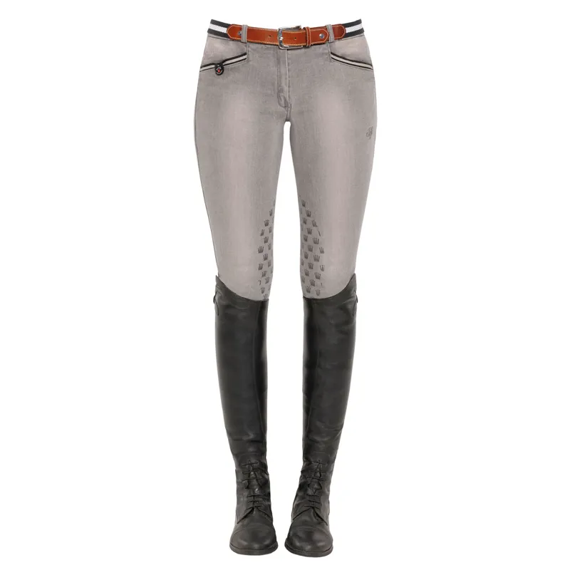 Spooks Lucy Jean Knee Grip Ladies Breeches - Grey