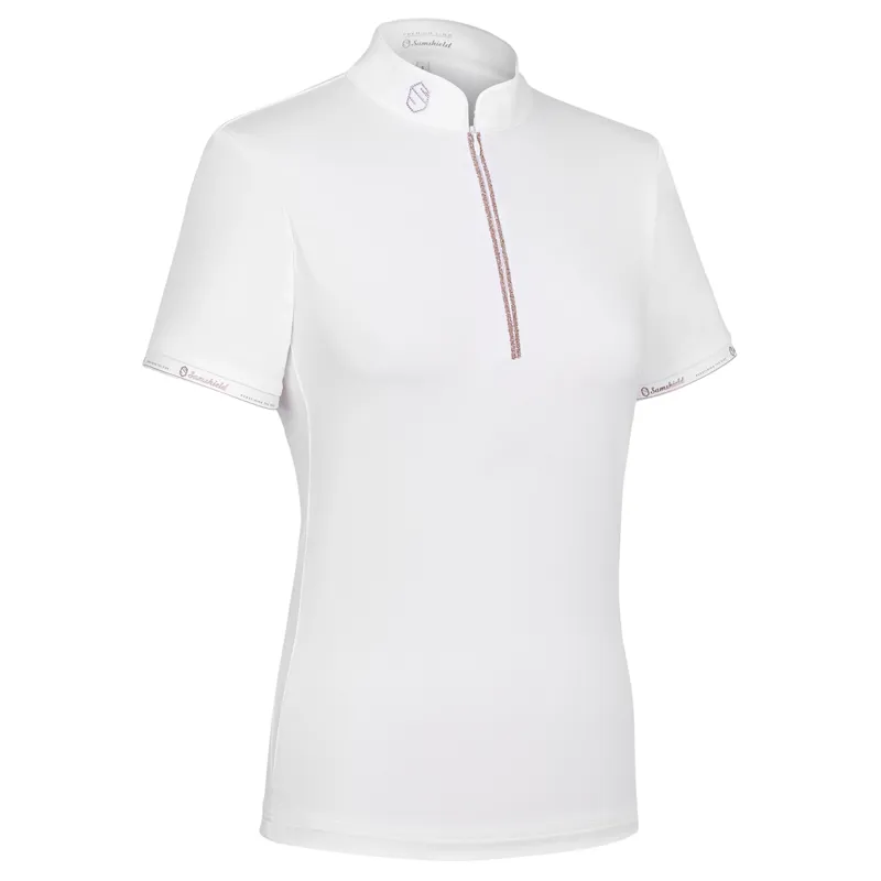 Samshield Aloise Ladies Competition Shirt - White/Rose Gold