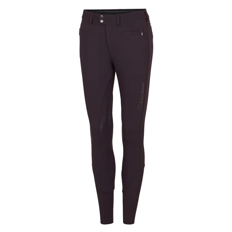 Samshield Adele Knee Grip Ladies Breeches - Aubergine