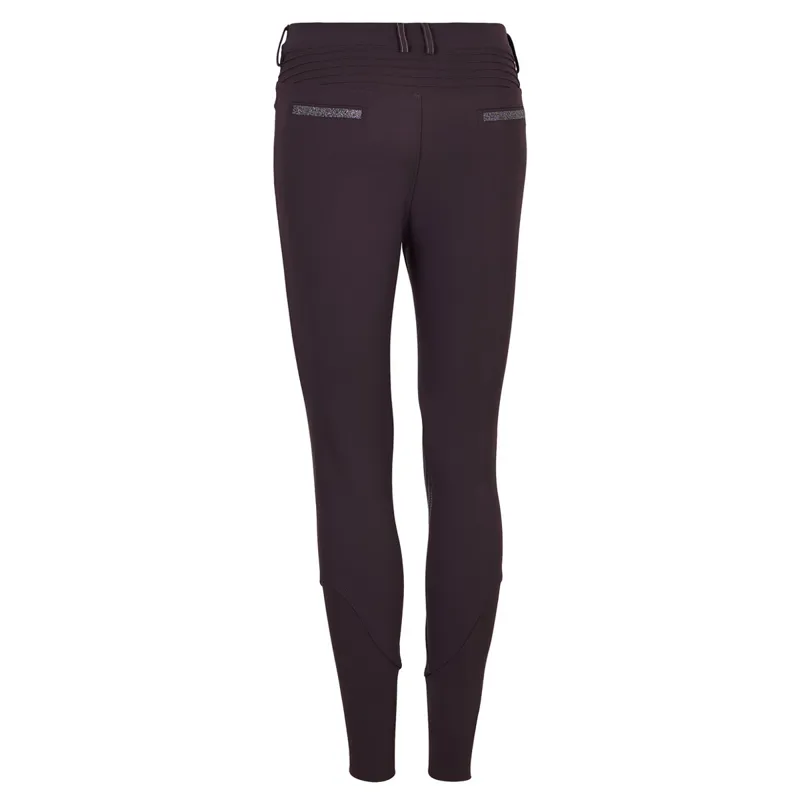 Samshield Adele Knee Grip Ladies Breeches - Aubergine