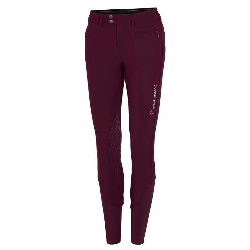 Samshield Adele Knee Grip Ladies Breeches - Plum