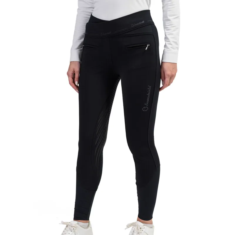 Samshield Alpha Winter Ladies Full Grip Riding Tights - Black