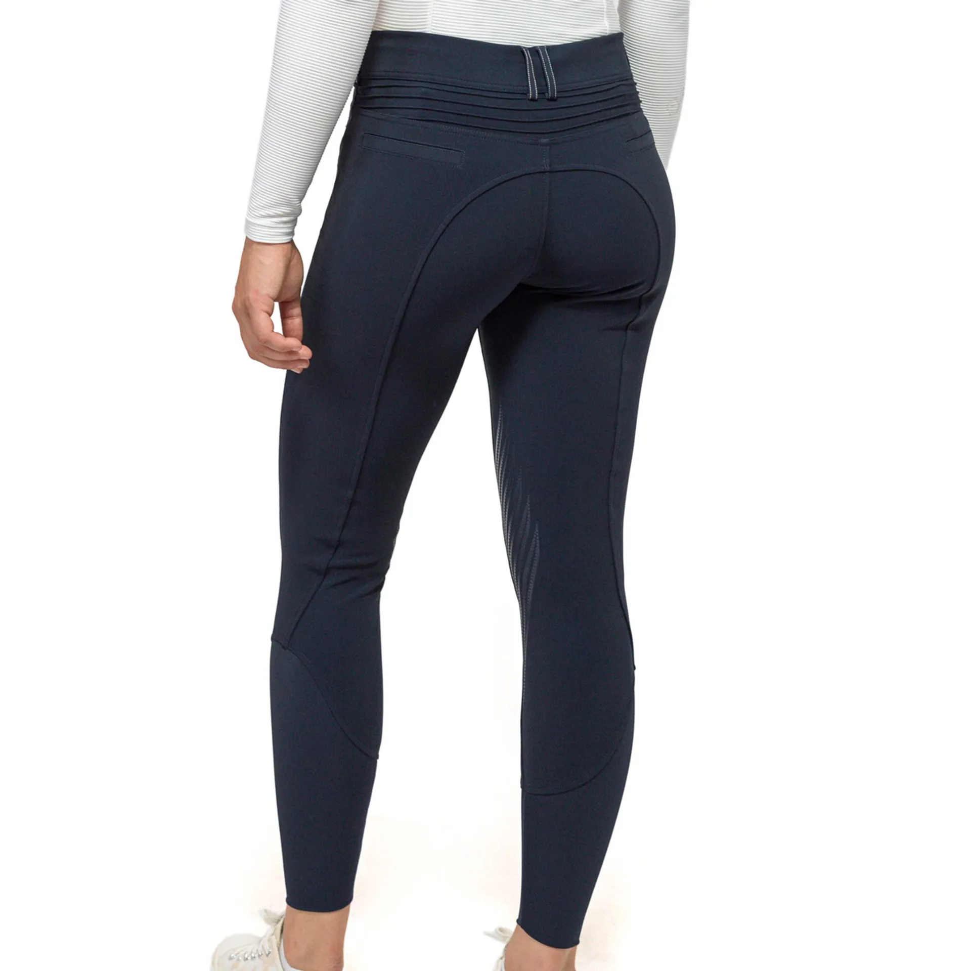 Samshield Chloe Script Knee Grip Ladies Breeches - Navy