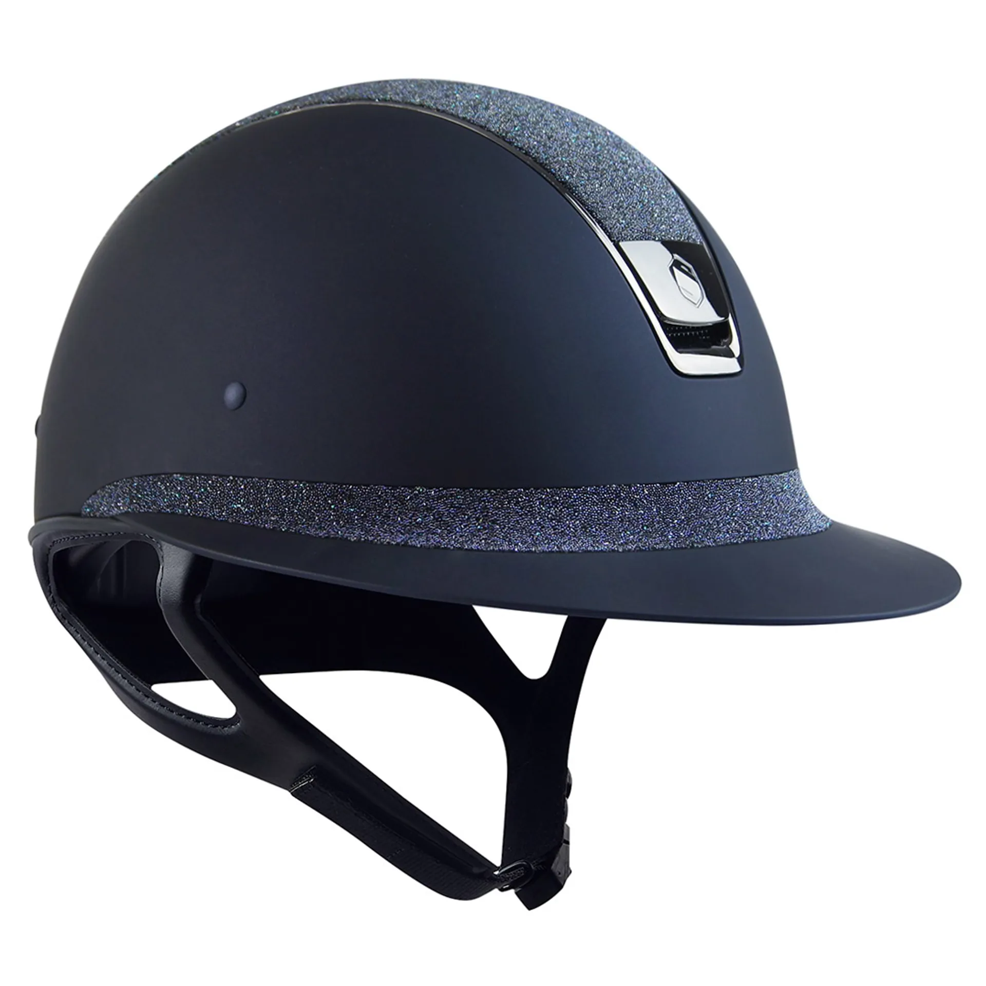 Samshield Miss Shield Shadowmatt Crystal Riding Hat Blue/Paradise