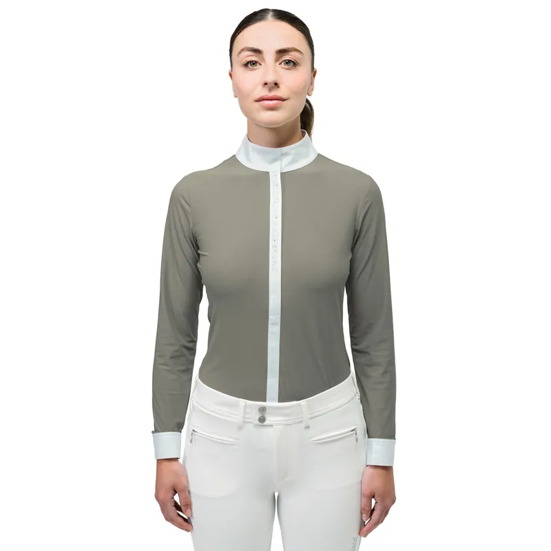 Samshield Julia Crystal Leaf Ladies Competition Shirt - Sauge