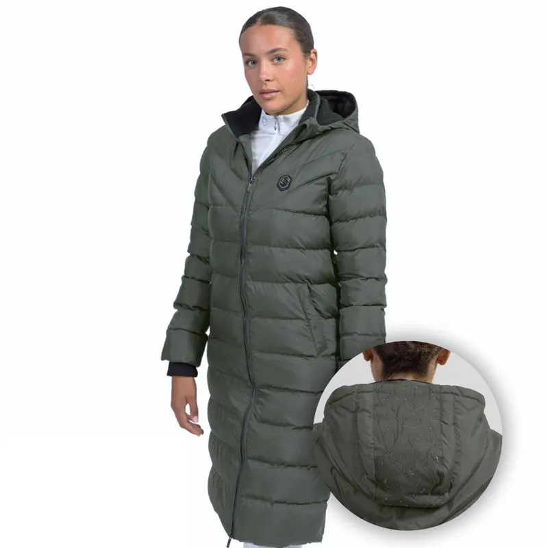 Samshield Sierra Ladies Long Down Jacket - Dark Forest