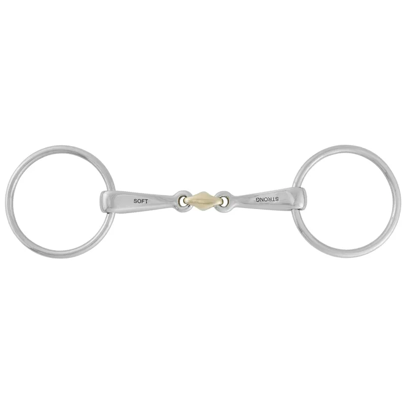Stubben 2in1 Loose Ring Double Jointed Lozenge Snaffle Bit