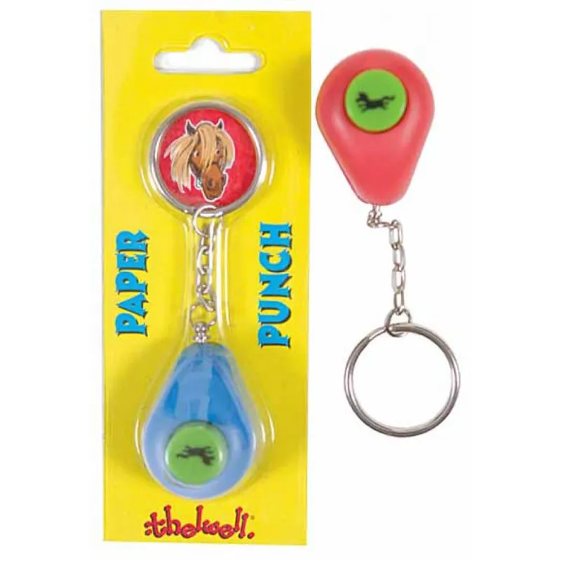 Thelwell Paper Punch Keyring