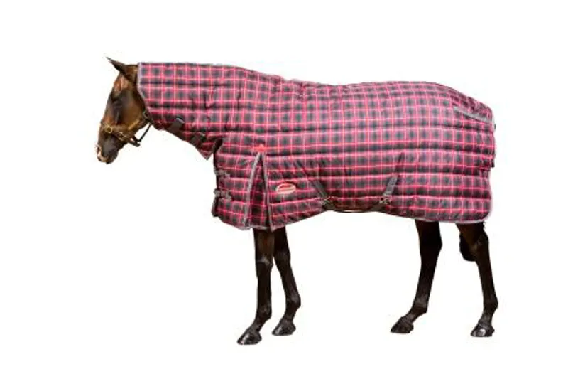 Weatherbeeta Belmont Heavy Combo Stable Rug 360g - Crimson Plaid