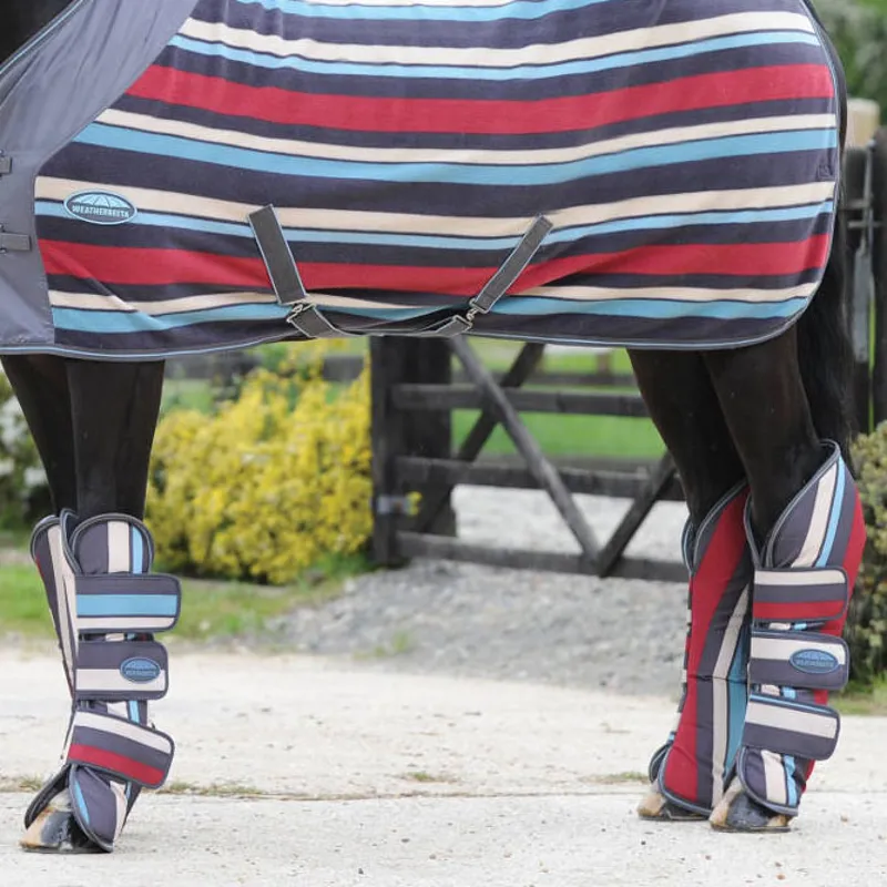 Weatherbeeta Travel Boots Set of 4 - Grey Stripes