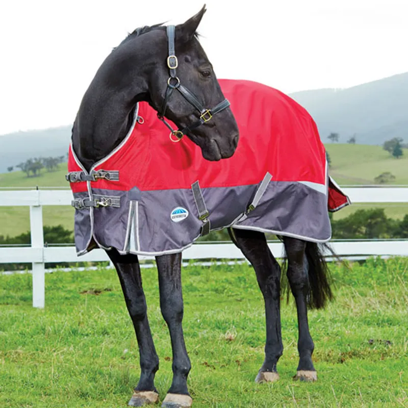 Weatherbeeta Freestyle 1200D Standard Neck Lite Rug - Crimson/Grey
