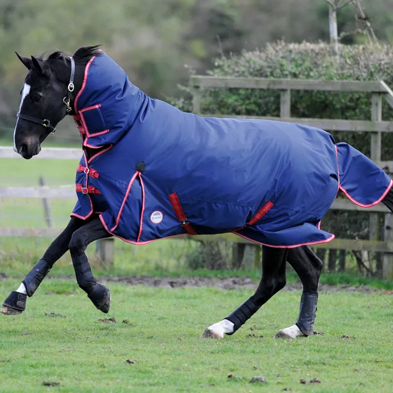 Weatherbeeta Original 600D Combo Lite Turnout Rug - Navy/Red/White