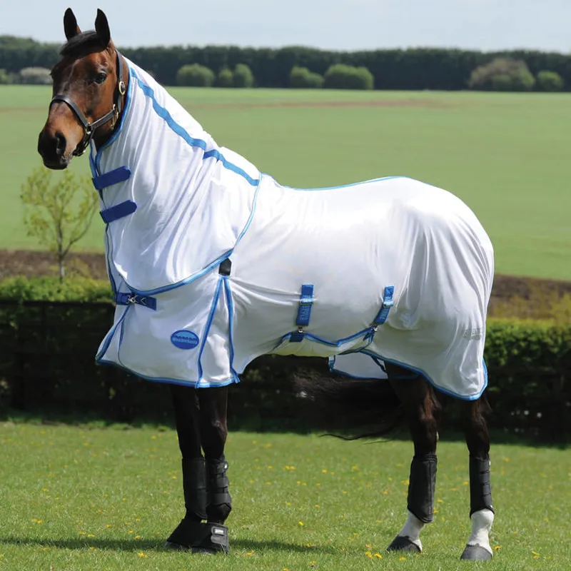 Weatherbeeta Supa-Fly Detach-A-Neck w/ Insect Shield Rug - White/