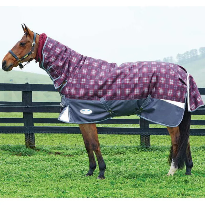 Weatherbeeta Freestyle 1200D Combo 360g - Burgundy/Grey Plaid