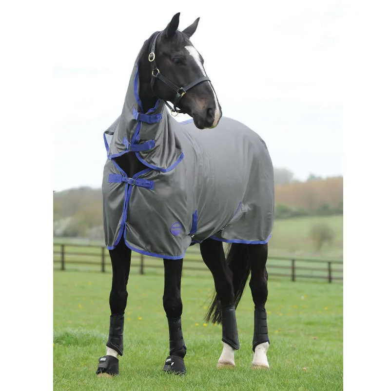 Weatherbeeta Genero Mesh Fly Rug Combo - Grey/Purple