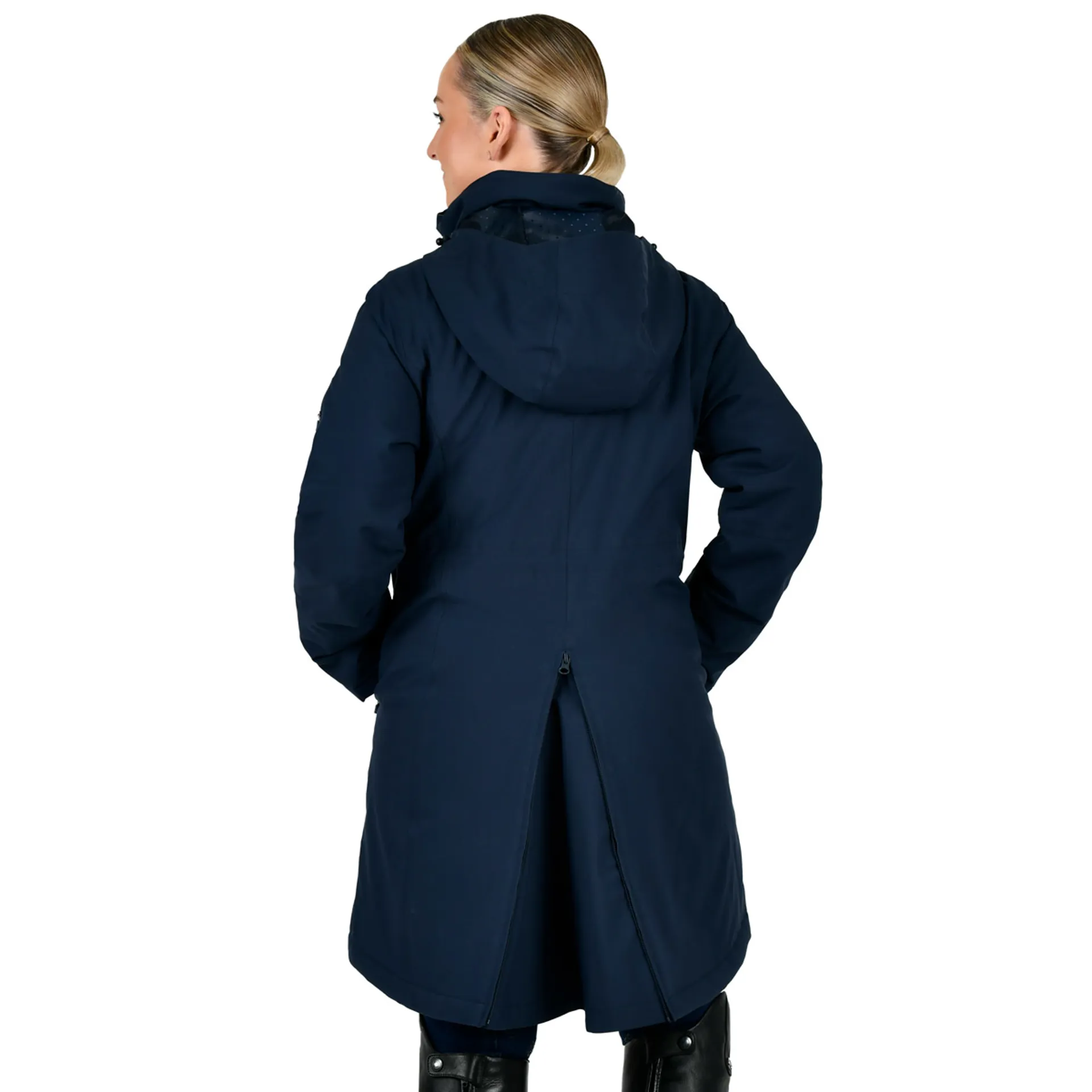 Dublin Kara Waterproof Long Ladies Jacket - Ink Navy
