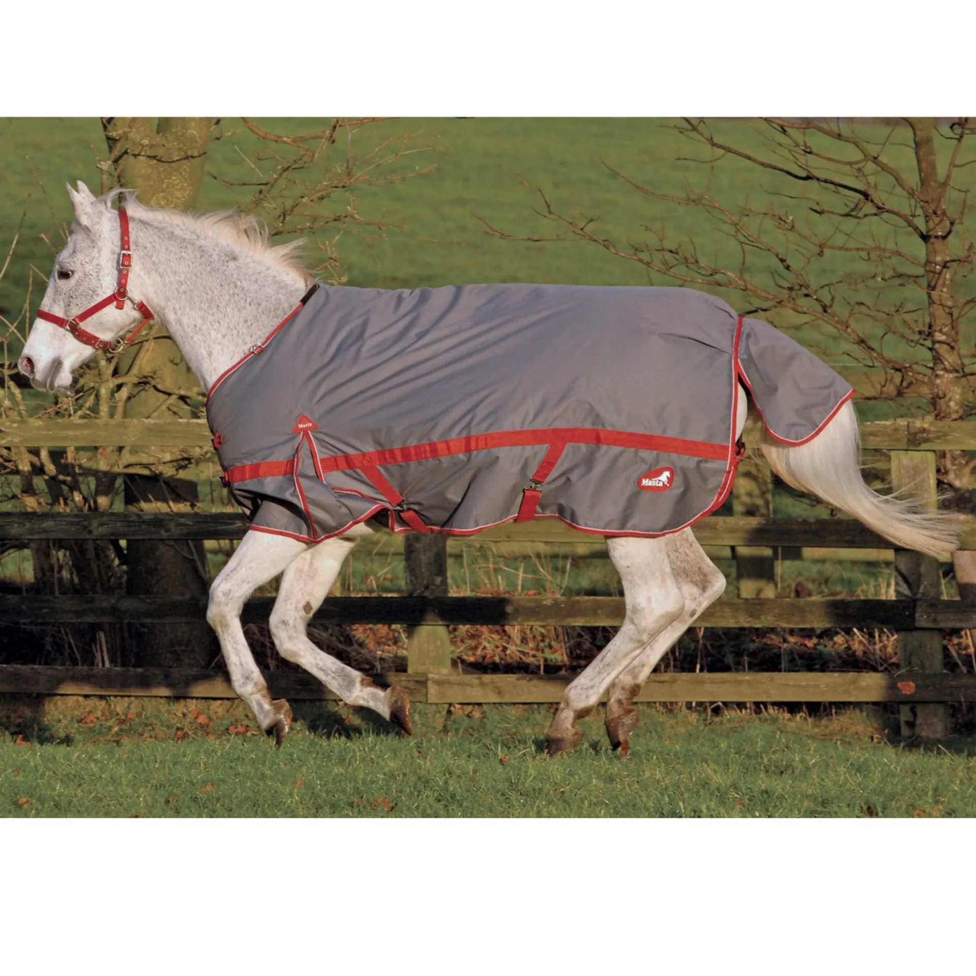 Masta Zing Heavy Standard Turnout Rug 340g - Steel